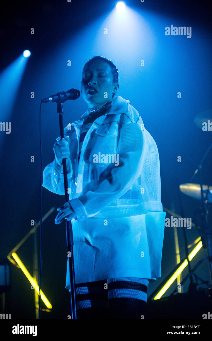 Yukimi Nagano of Little Dragon performs on stage at The 02 ABC on ...