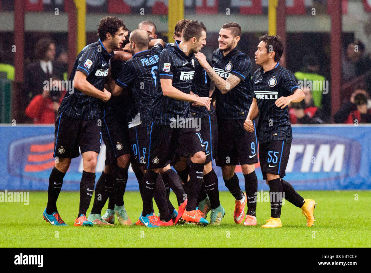 Inter team group, NOVEMBER 23, 2014 - Football / Soccer : Inter players ...