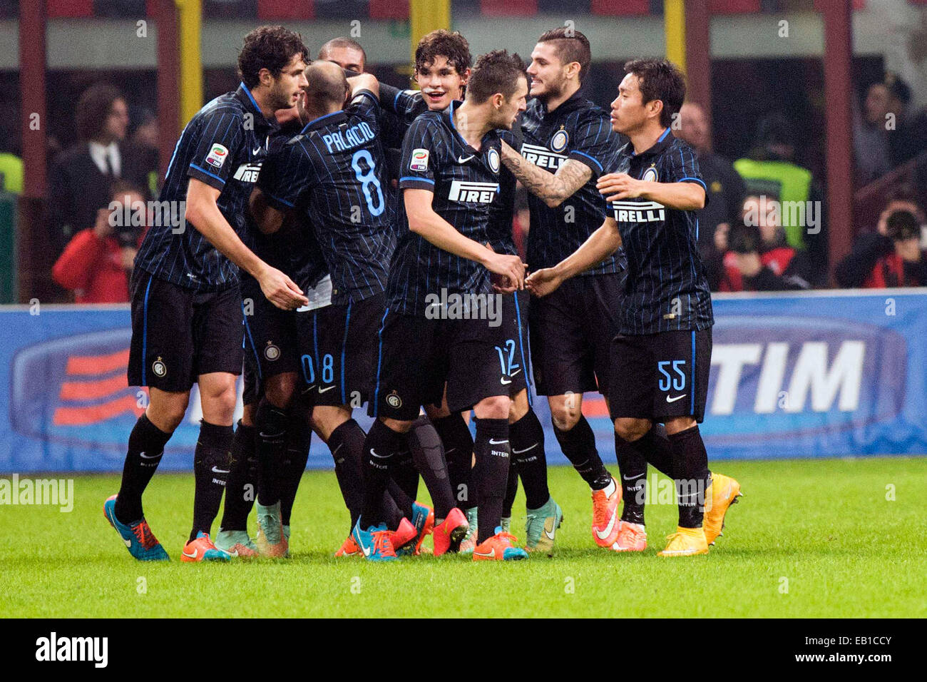 Inter team group, NOVEMBER 23, 2014 - Football / Soccer : Inter players ...