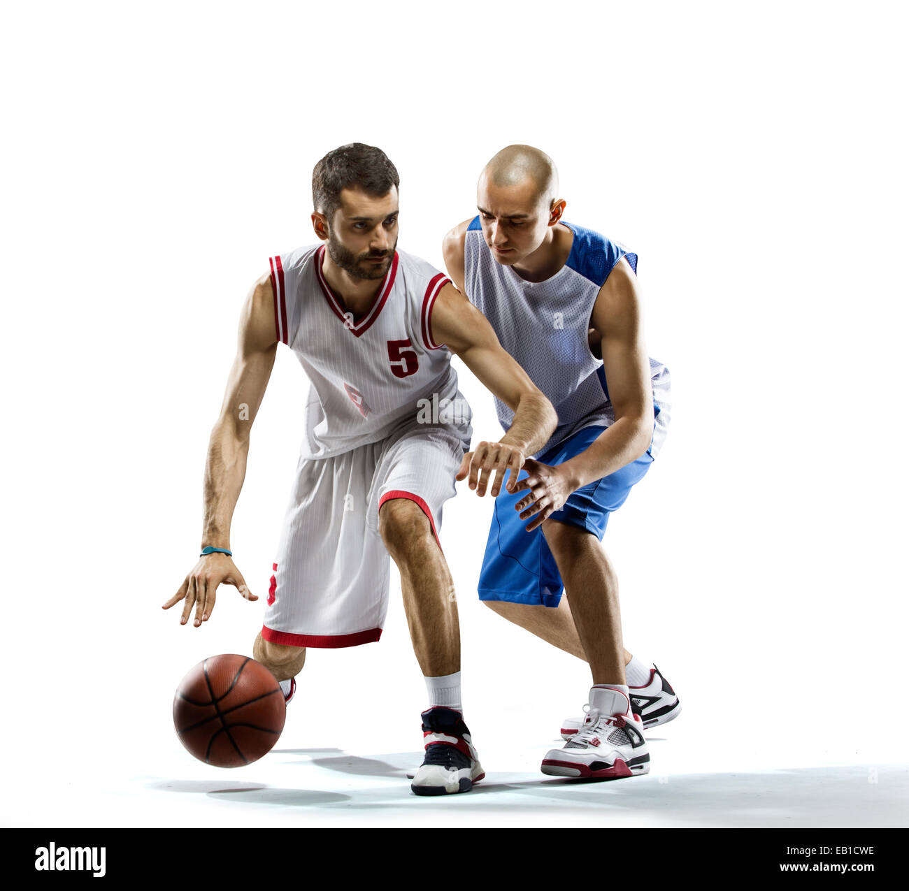 Portrait basketball players standing hi-res stock photography and ...