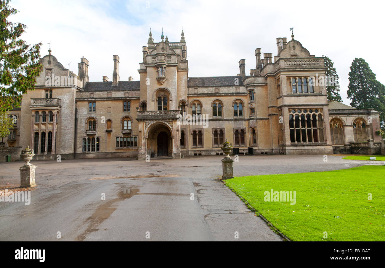 Frontage of Grittleton House School, Grittleton, Wiltshire, England ...