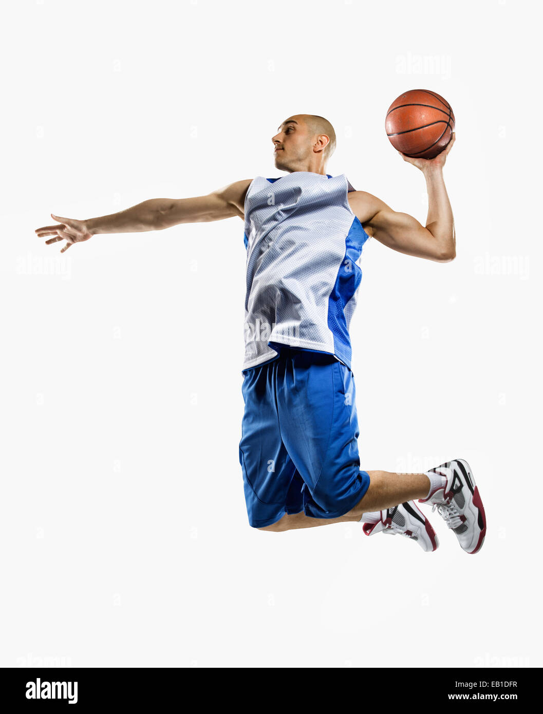 Standing man basket on Cut Out Stock Images & Pictures - Alamy