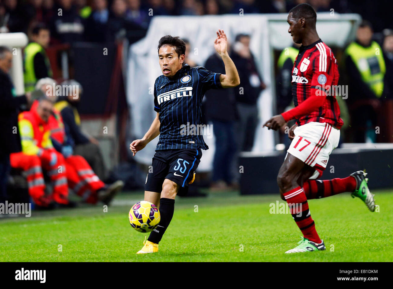 Milan, Italy, © D. 23rd Nov, 2014. Yuto Nagatomo (Inter) Football ...
