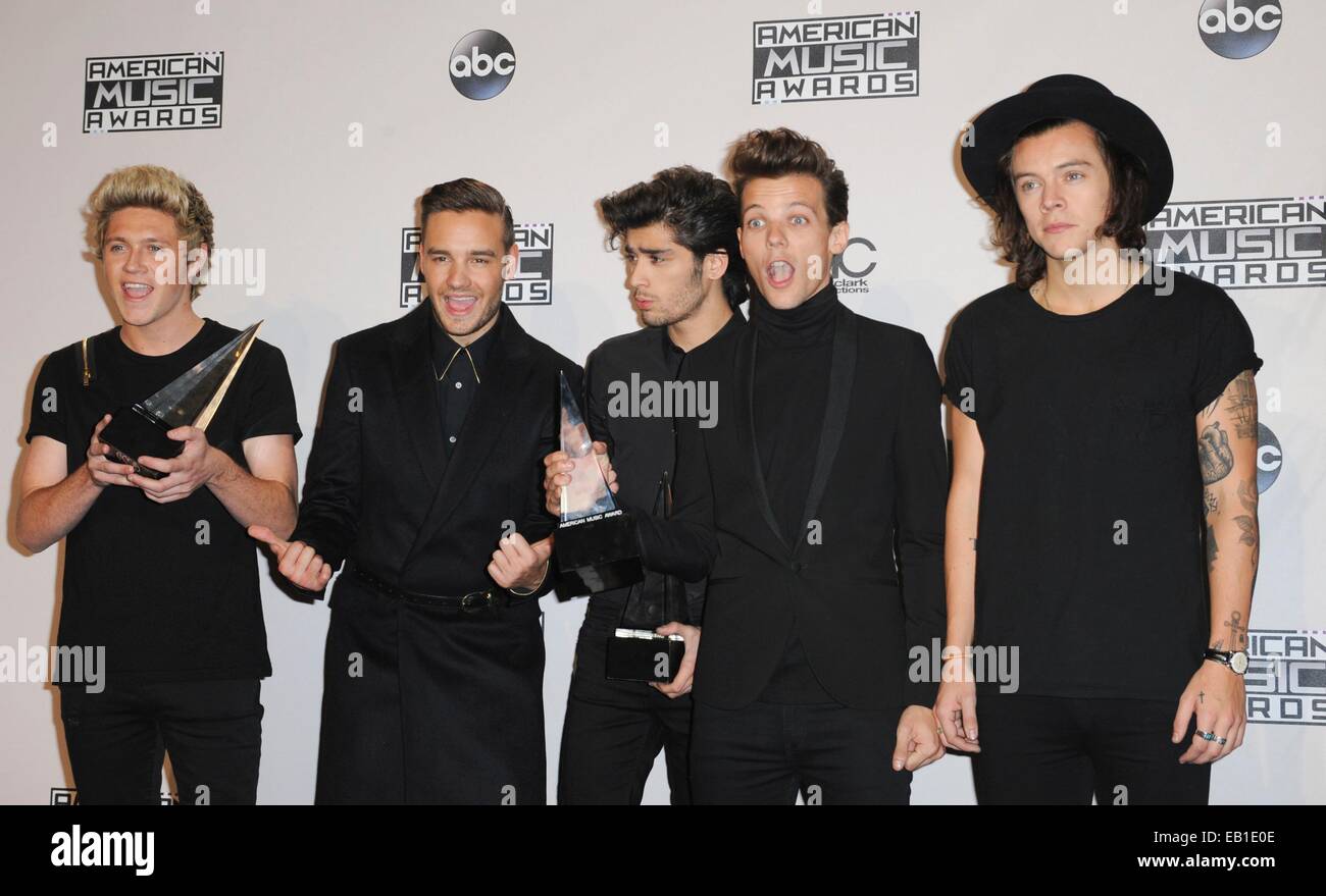 Los Angeles, CA, USA. 23rd Nov, 2014. One Direction in the press room ...