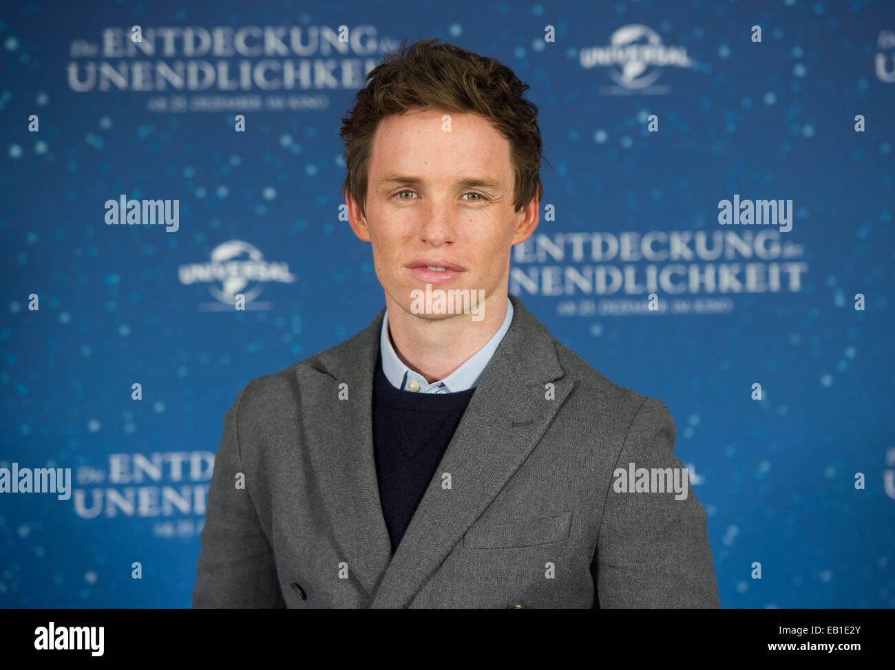 Munich, Germany. 24th Nov, 2014. Actor Eddie Redmayne poses during a ...