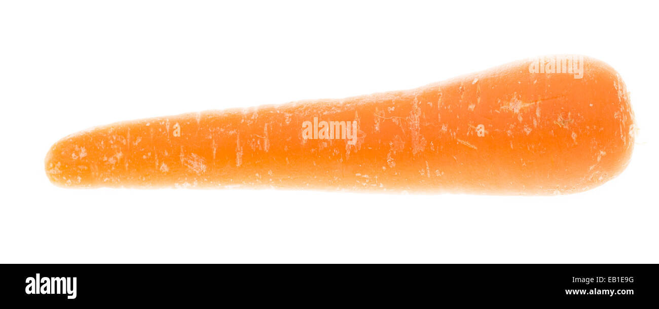Side view of entire Carrot over white Stock Photo - Alamy