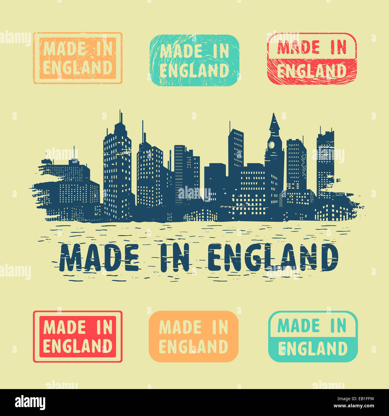 Made in england stamp hi-res stock photography and images - Alamy