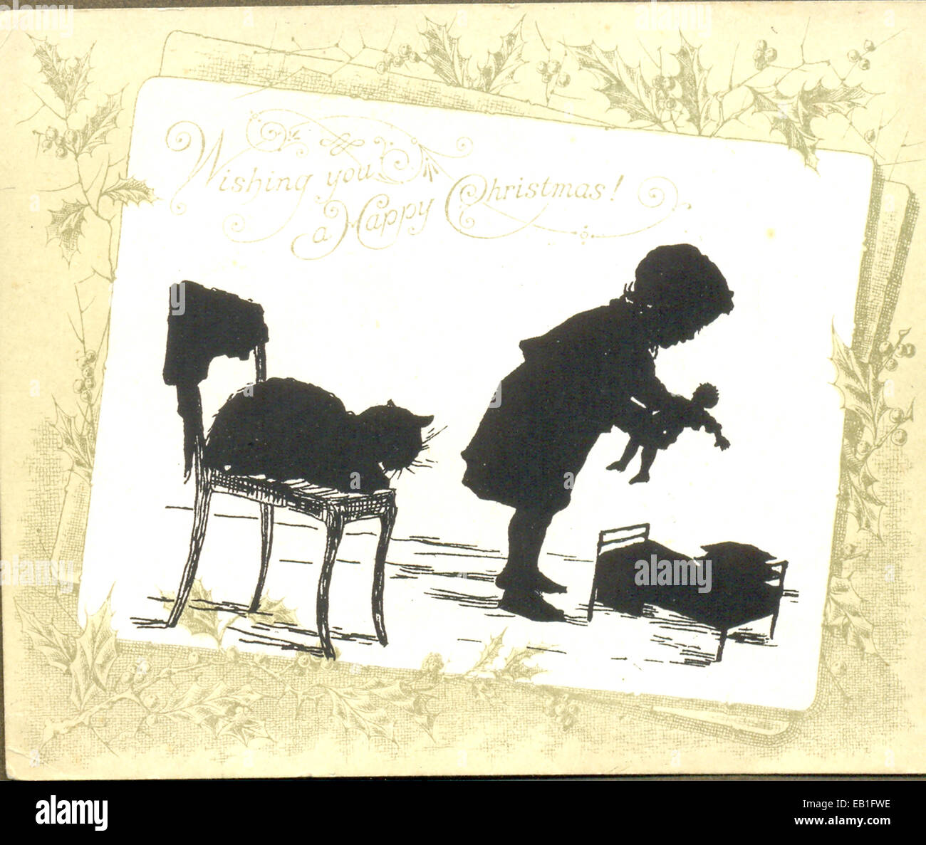 Victorian greeting card Stock Photo - Alamy