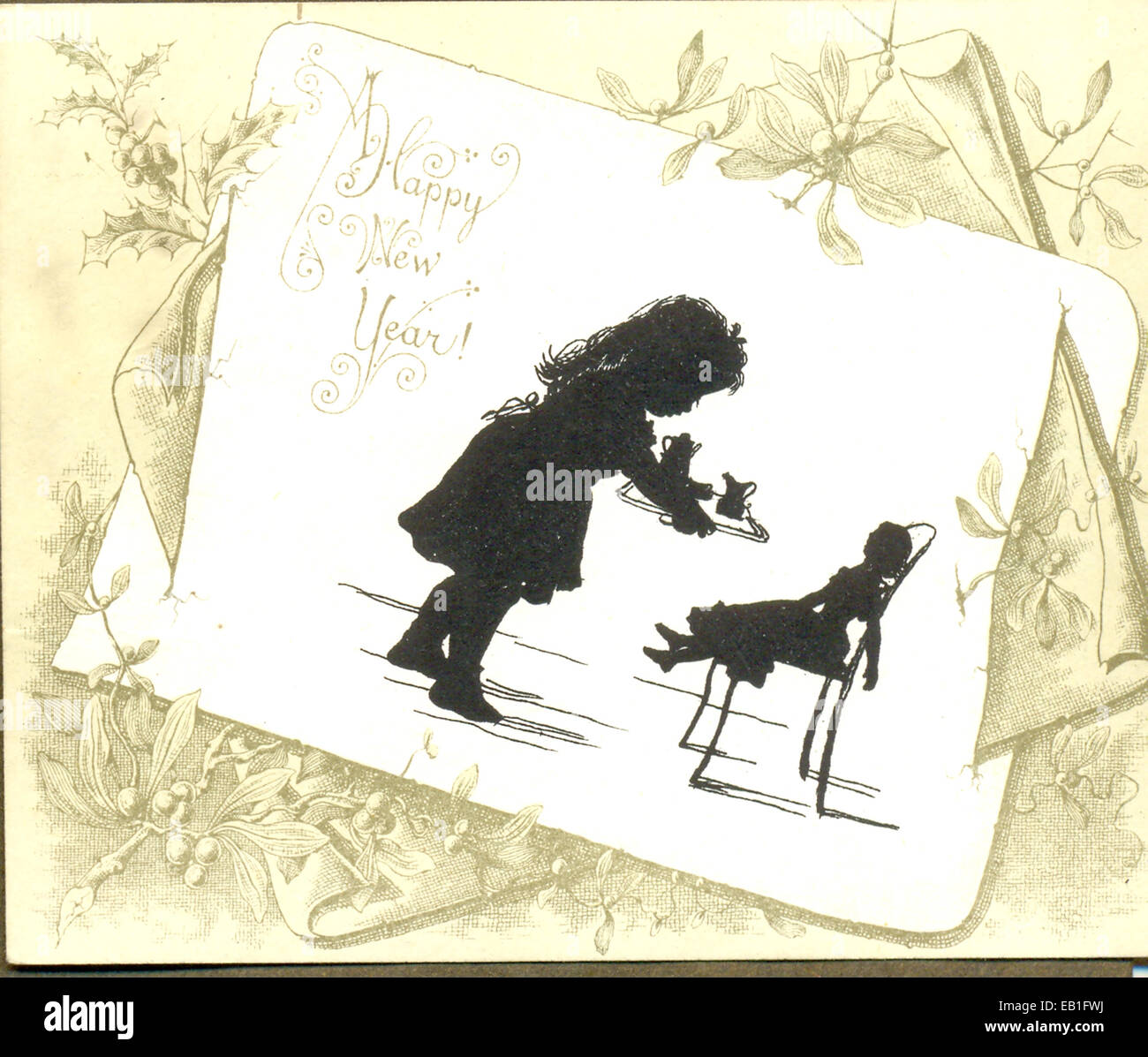 Victorian greeting card Stock Photo - Alamy