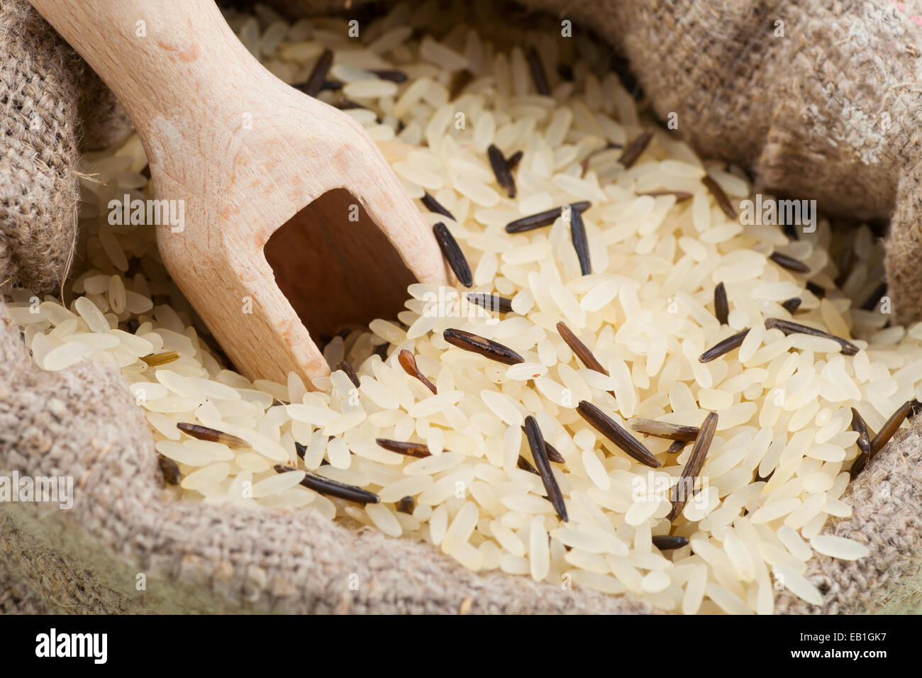 Jasmine rice in sack hi-res stock photography and images - Alamy