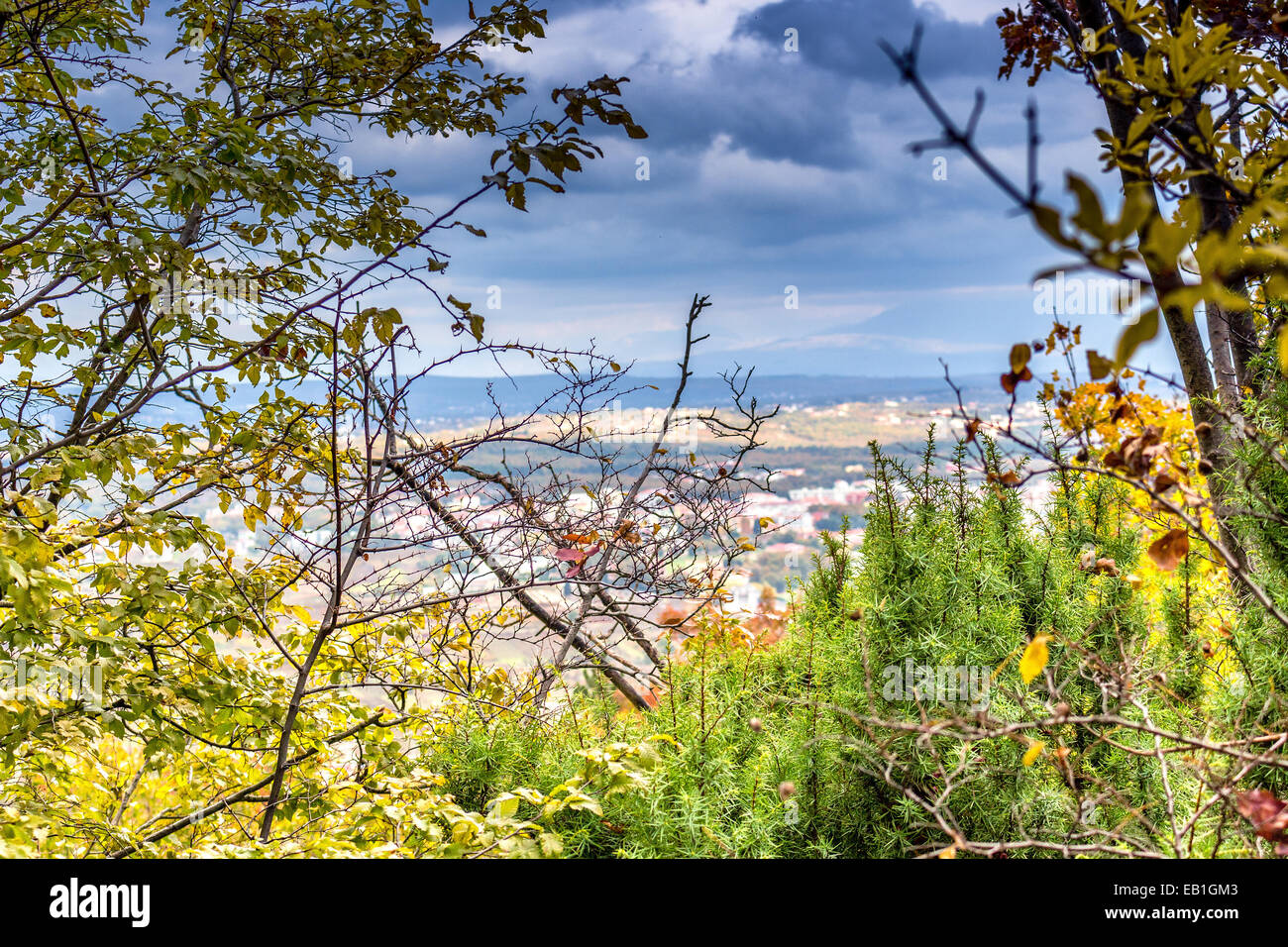 Autumn View of the Krizevac (Cross) Mountain in Medjugorje in Bosnia ed ...