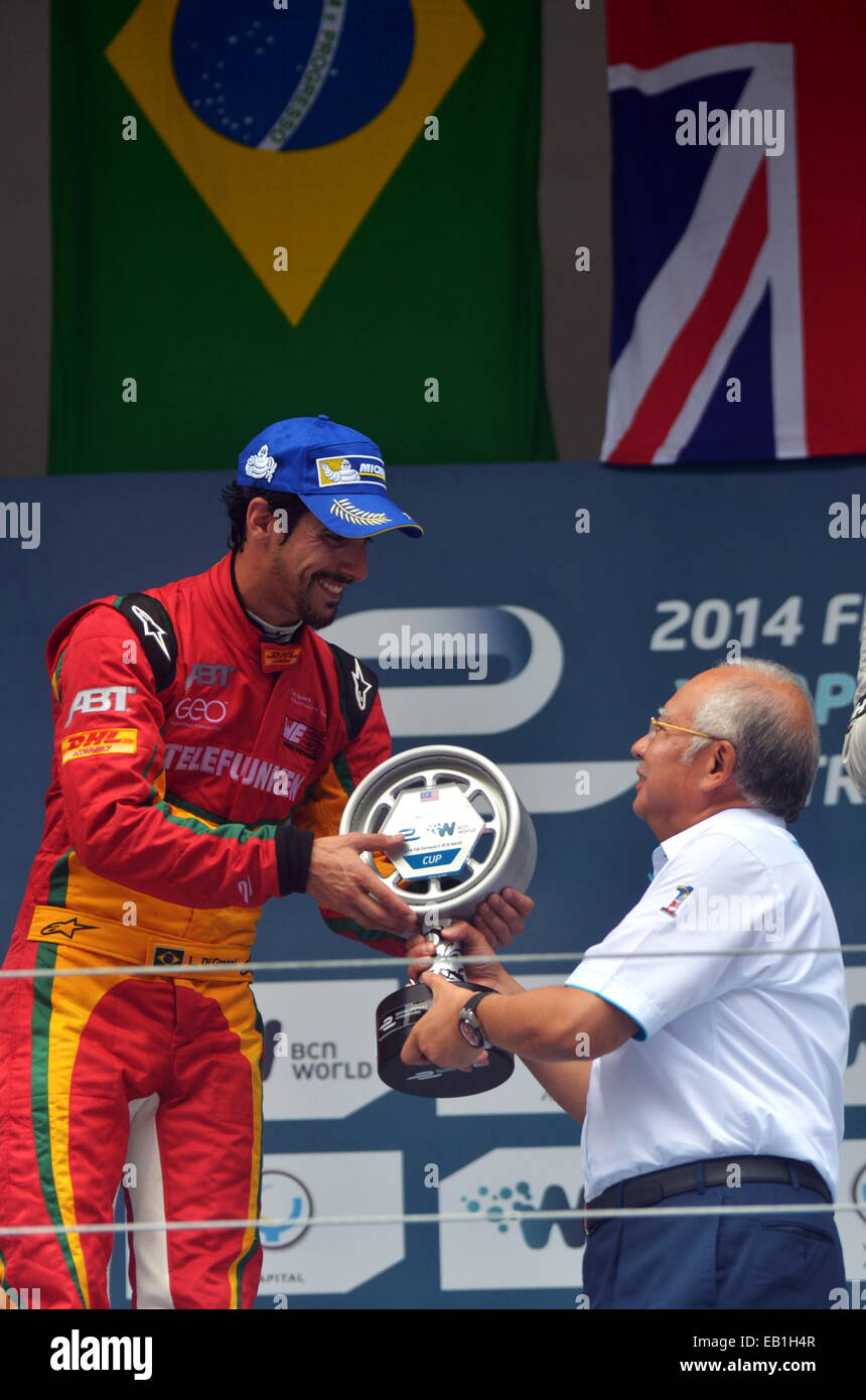 Luca di Grassi, (BRA), Team Abt Germany, runner up in the race on the ...