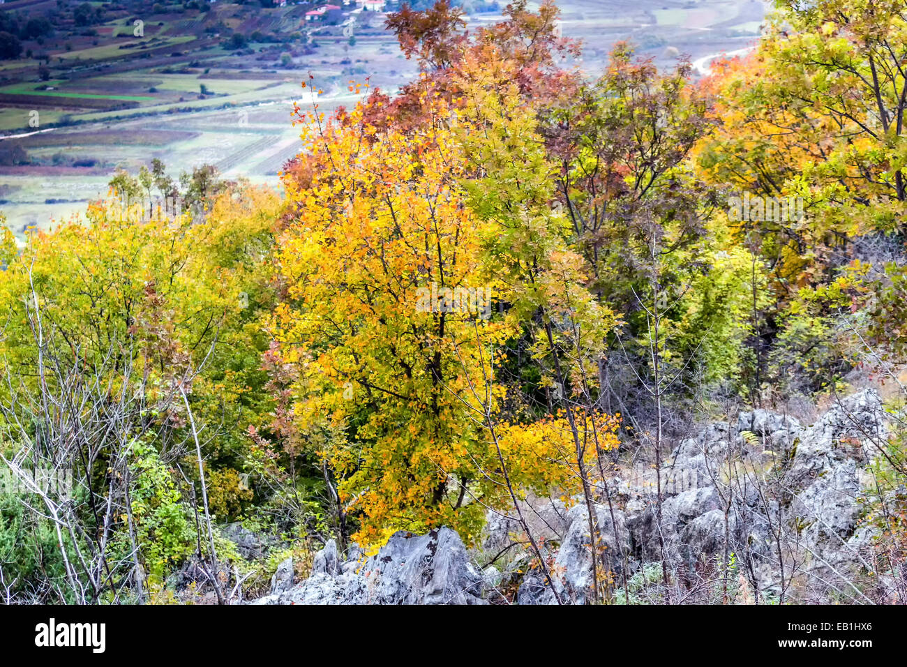 Autumn View of the Krizevac (Cross) Mountain in Medjugorje in Bosnia ed ...