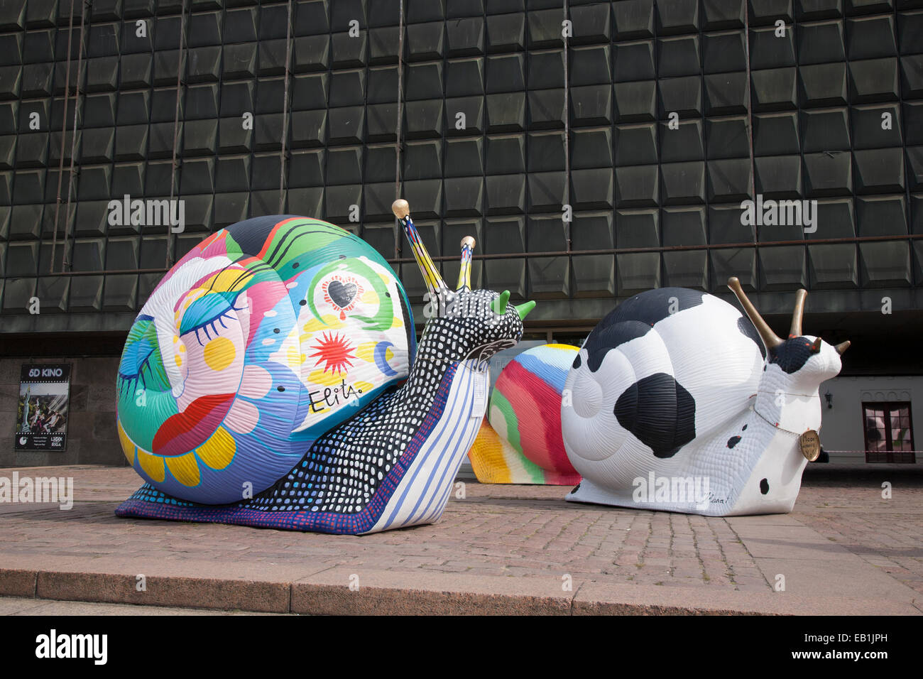Artistic Snail Exhibition (2014) outside Museum of the Occupation of ...
