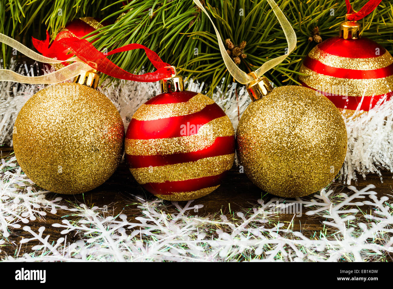 New Year Christmas-tree background Stock Photo - Alamy