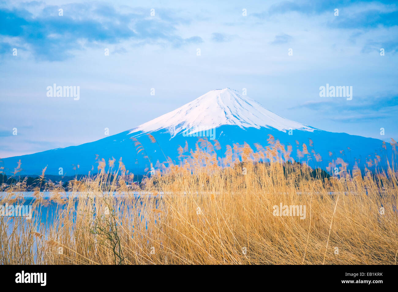 The beautiful mount Fuji in Japan at sunrise Stock Photo - Alamy