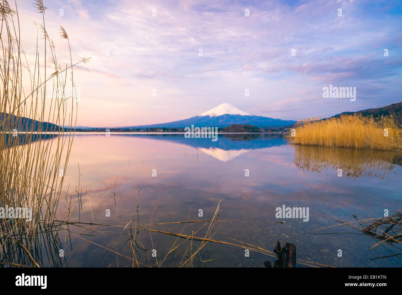 The beautiful mount Fuji in Japan at sunrise Stock Photo - Alamy