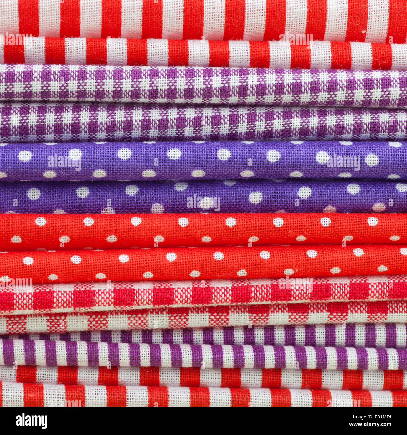 Fabrics Gingham Stock Photos & Fabrics Gingham Stock Images - Alamy