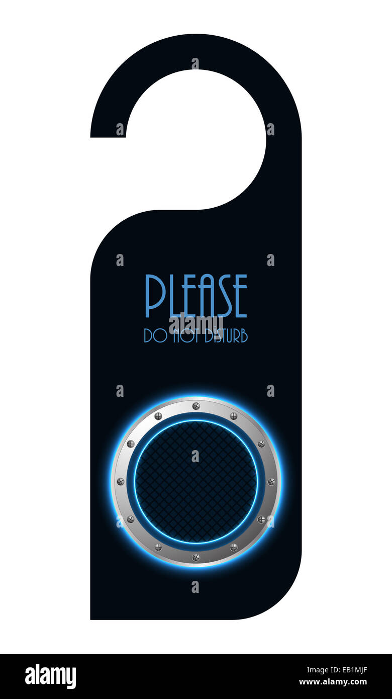 door tag with special metallic design Stock Photo - Alamy