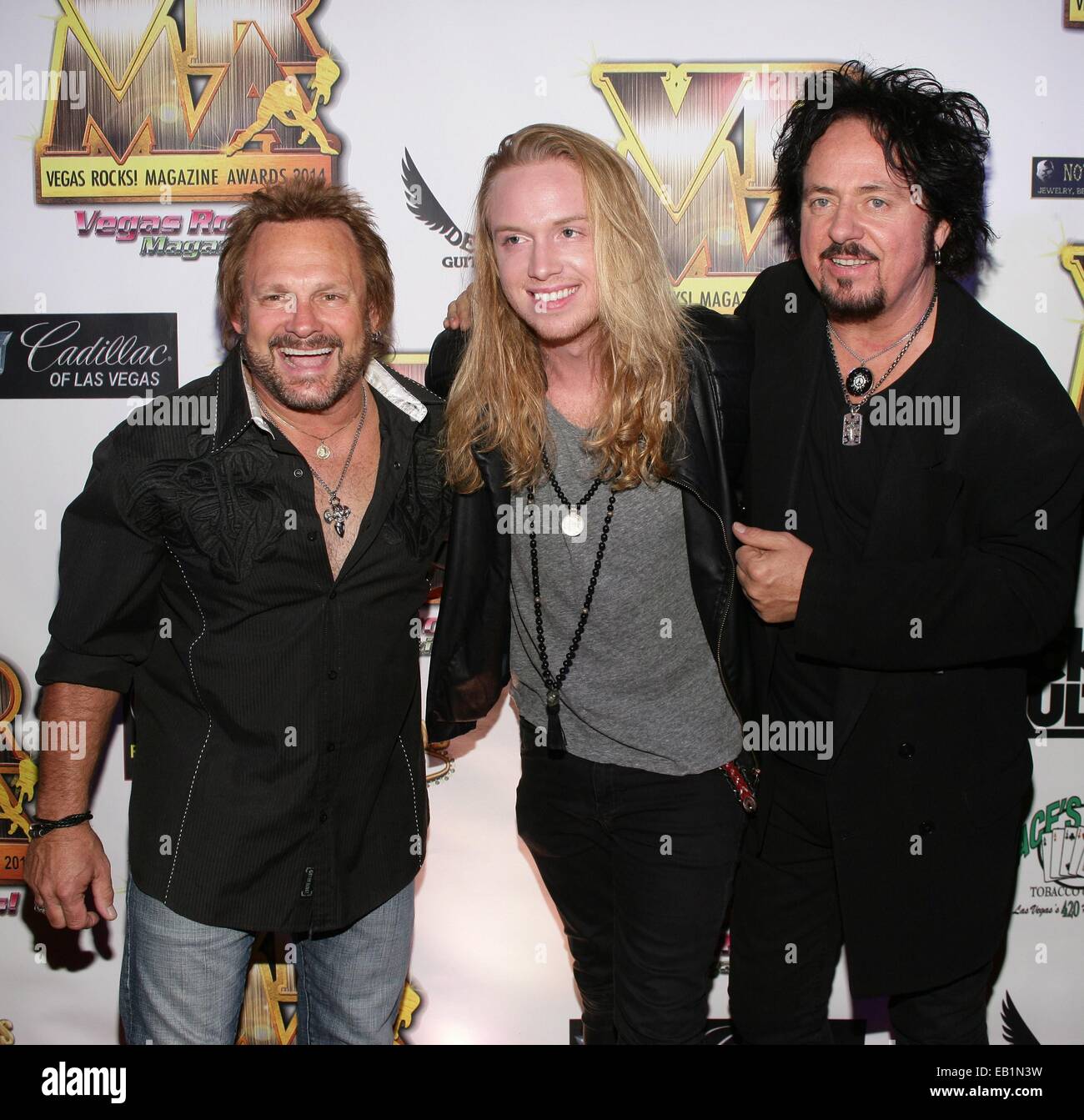 Las Vegas, NV, USA. 23rd Nov, 2014. Michael Anthony, Guest, Steve ...