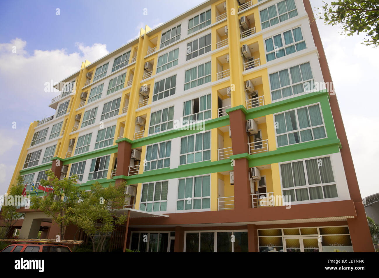 A modern small apartment block in Phuket, Thailand Stock Photo - Alamy