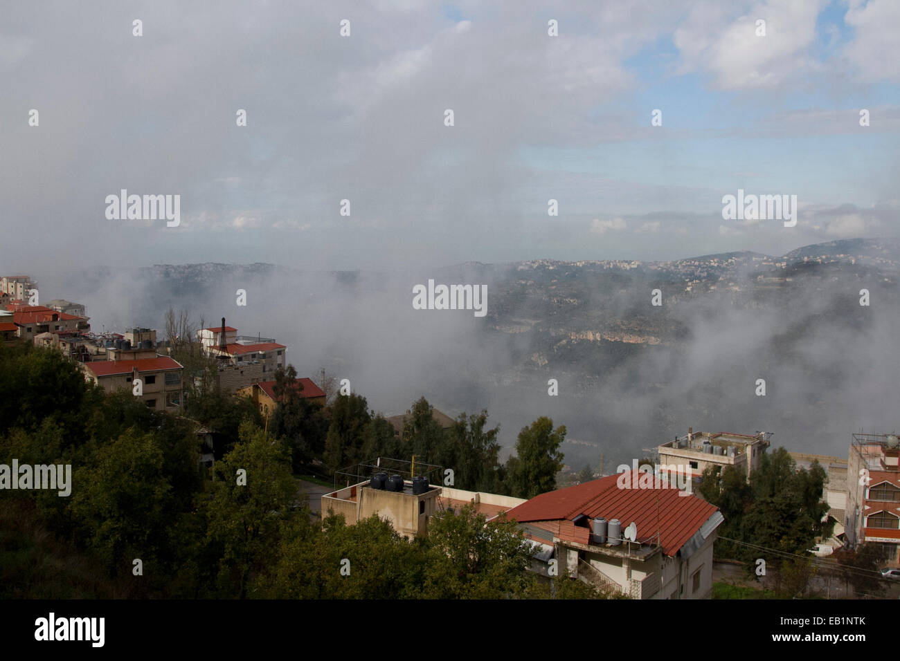 Lebanon mountains mist hi-res stock photography and images - Alamy