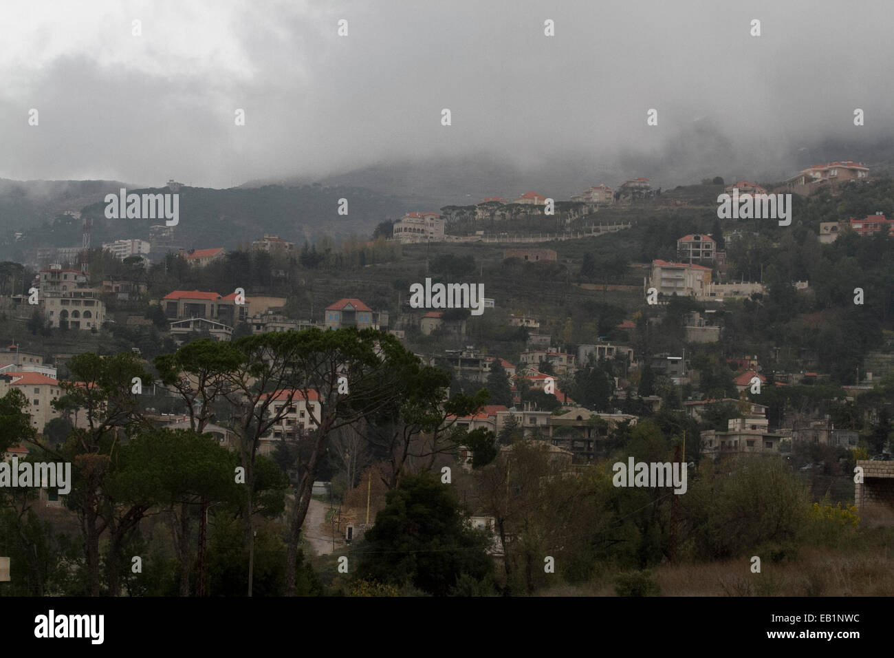 Lebanon mountains mist hi-res stock photography and images - Alamy
