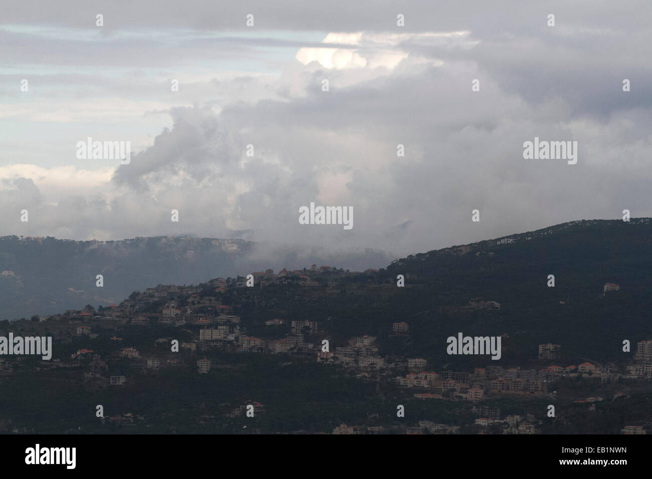 Lebanon mountains mist hi-res stock photography and images - Alamy