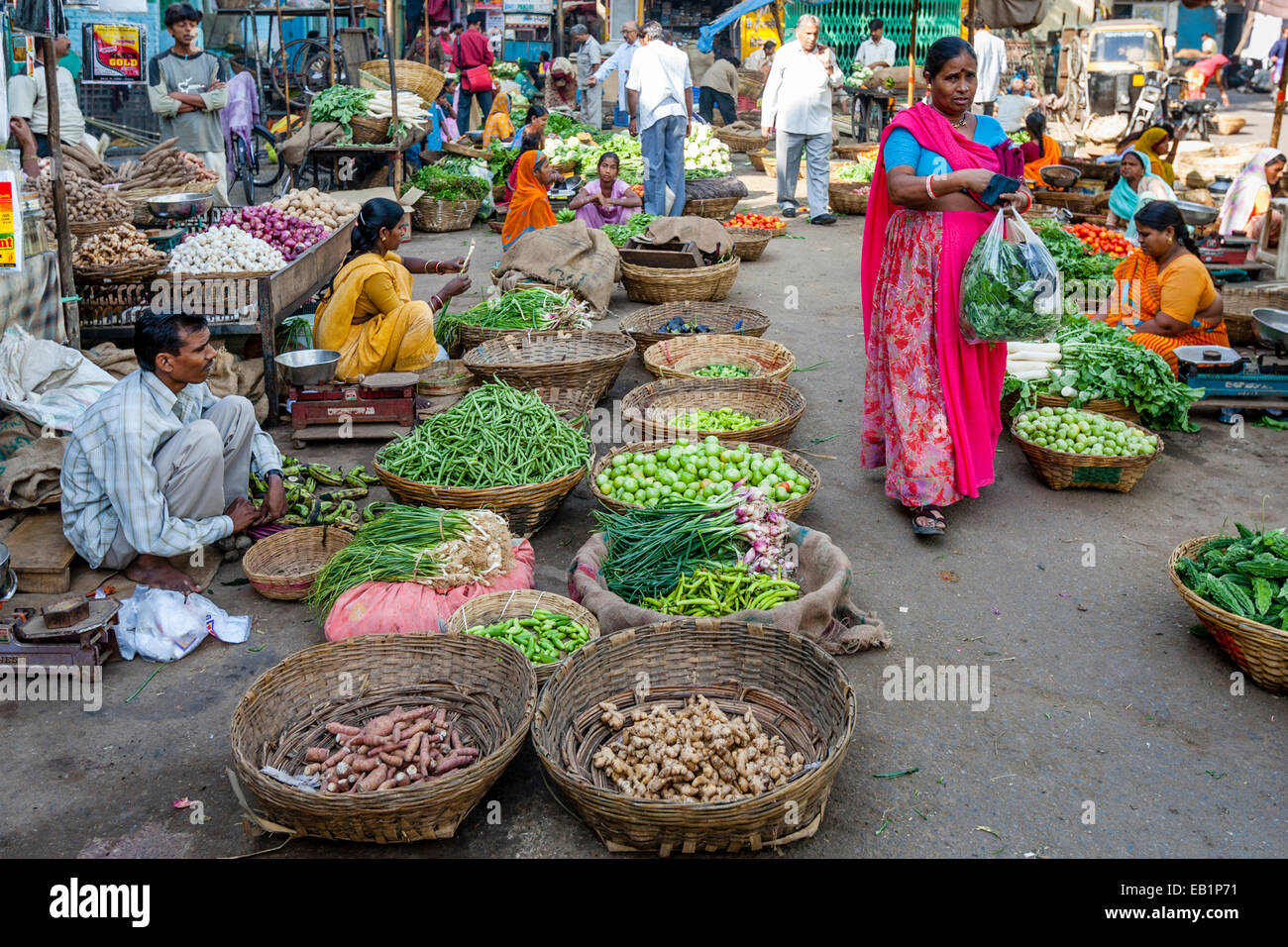 Vegetable Market, Udaipur, Rajasthan, India Stock Photo - Alamy