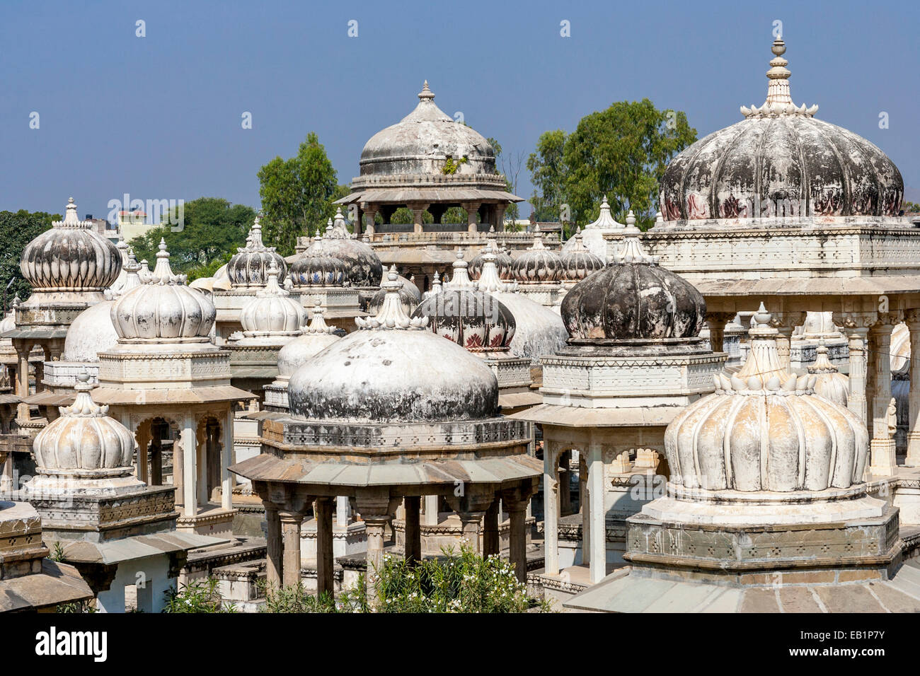 The Ahar Cenotaphs, Udaipur, Rajasthan, India Stock Photo - Alamy
