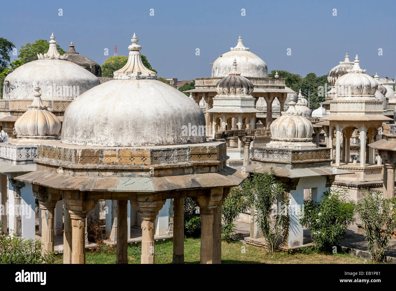 The Ahar Cenotaphs, Udaipur, Rajasthan, India Stock Photo - Alamy