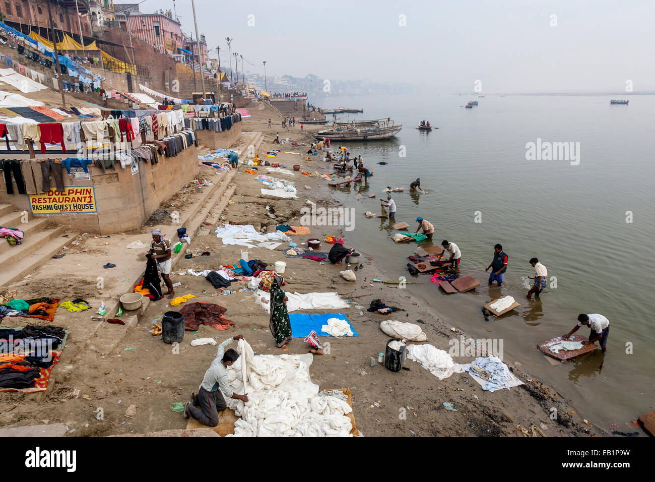 Dhobi Ghat, Varanasi, Uttar Pradesh, India Stock Photo - Alamy