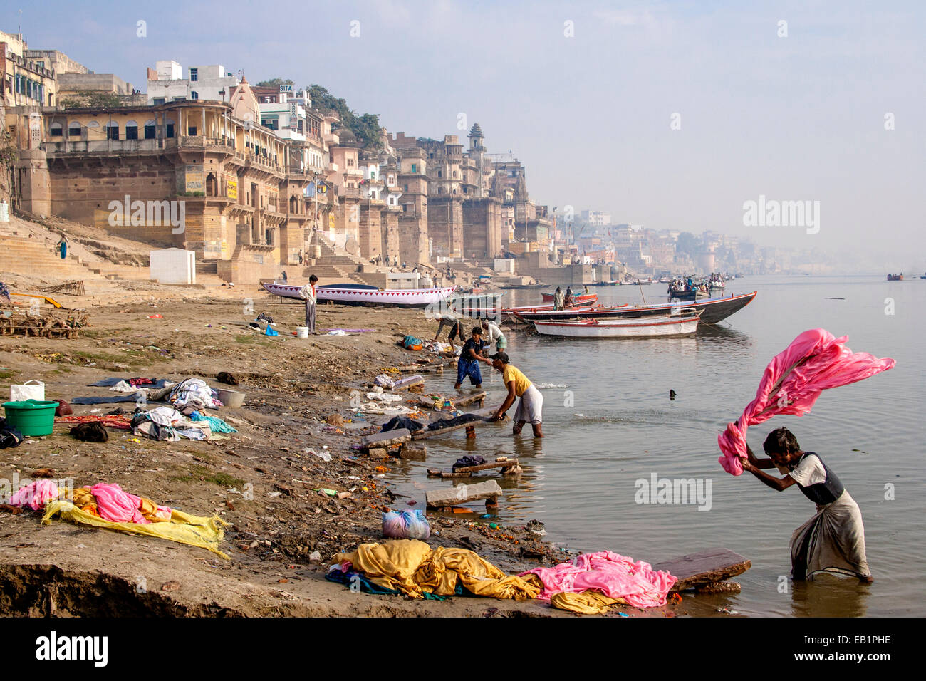 Dhobi Ghat, Varanasi, Uttar Pradesh, India Stock Photo - Alamy