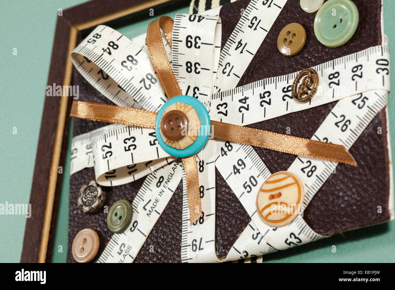 Turquoise measuring tape hi-res stock photography and images - Alamy
