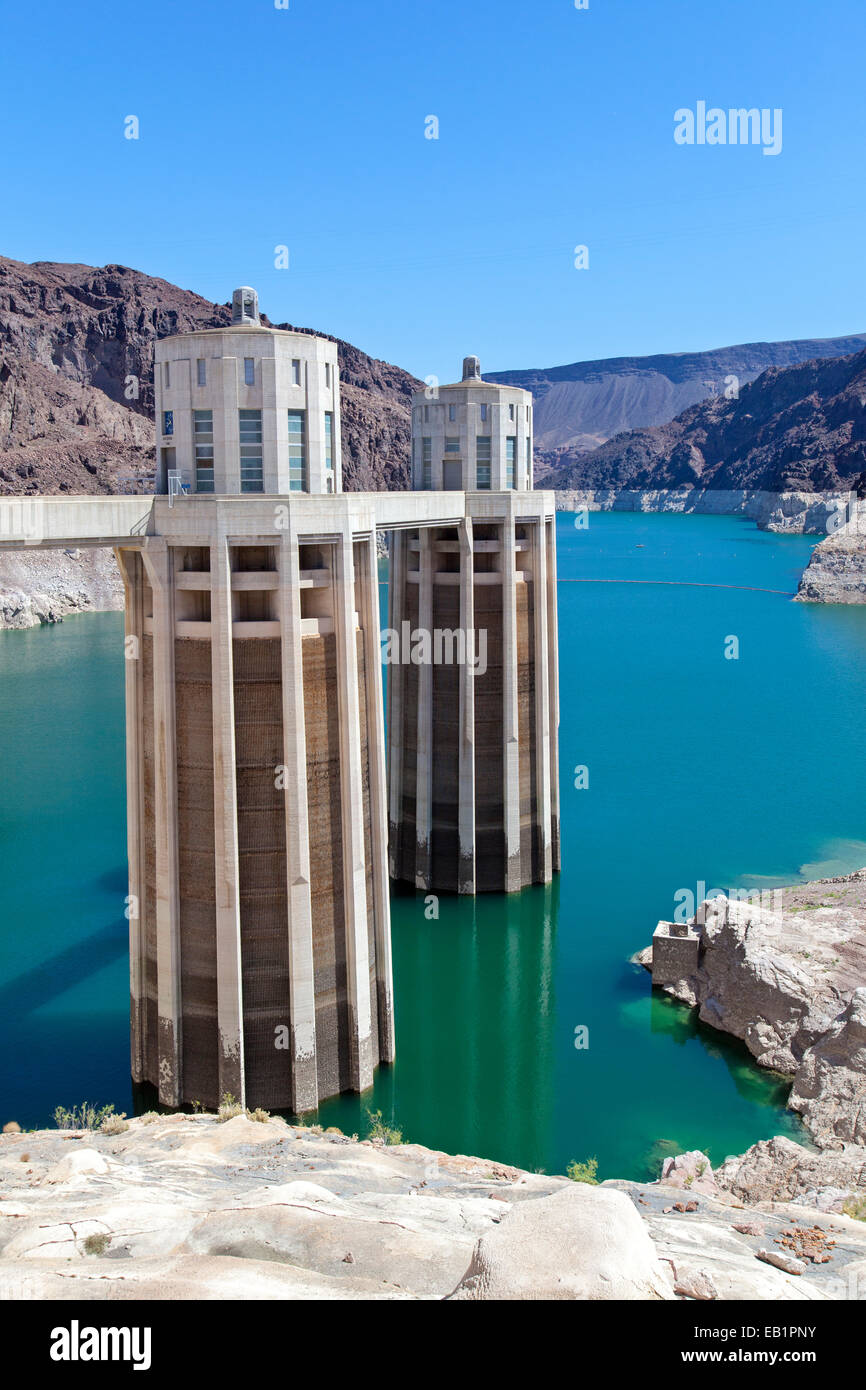 A view of Hoover Dam on the Colorado River Stock Photo - Alamy