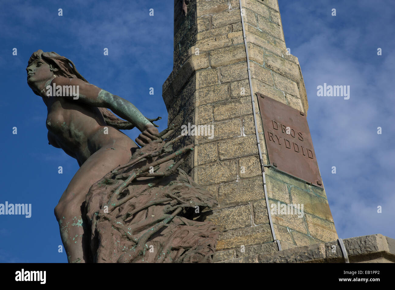 Aberystwyth War Memorial Stock Photo - Alamy