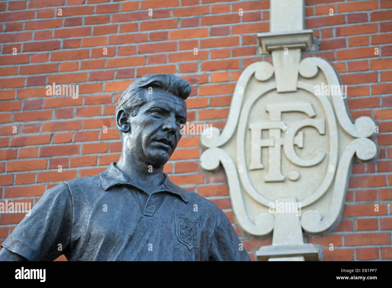 detail of the statue by douglas jennings of fulham and england ...