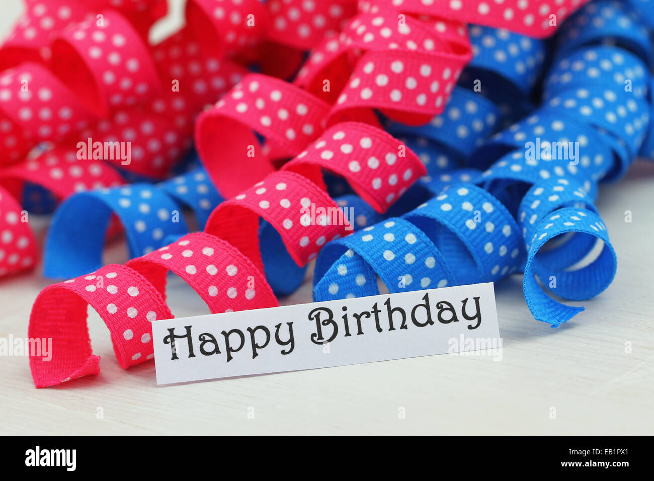 Happy birthday blue hi-res stock photography and images - Alamy