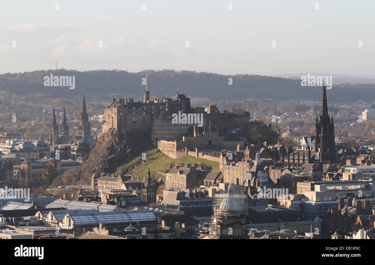 Edinburgh Castle Scotland November 2014 Stock Photo - Alamy
