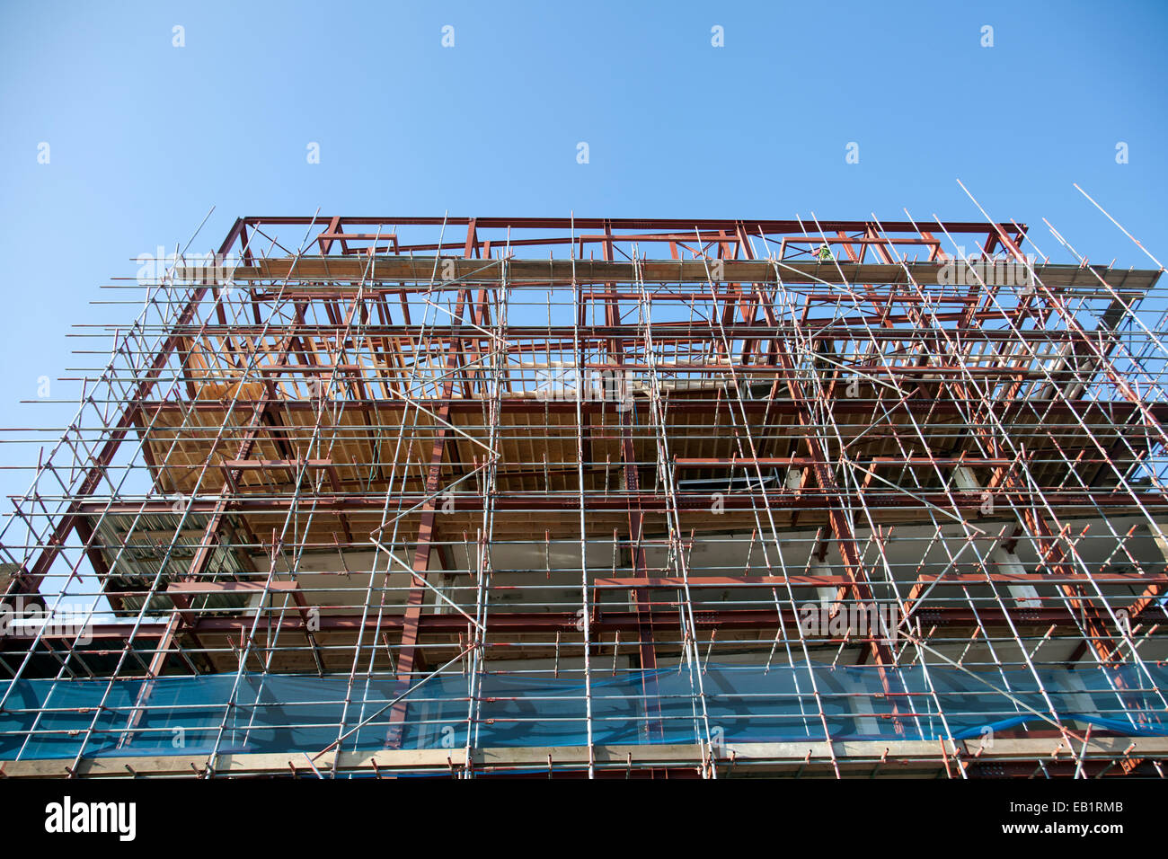 Scaffolding Construction in UK Stock Photo - Alamy