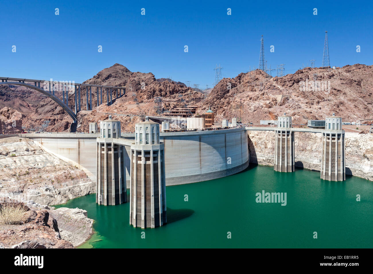 A view of Hoover Dam on the Colorado River Stock Photo - Alamy