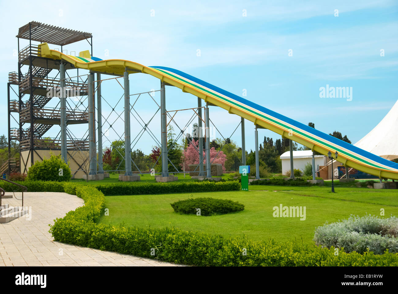 Chute swimming pool hi-res stock photography and images - Alamy