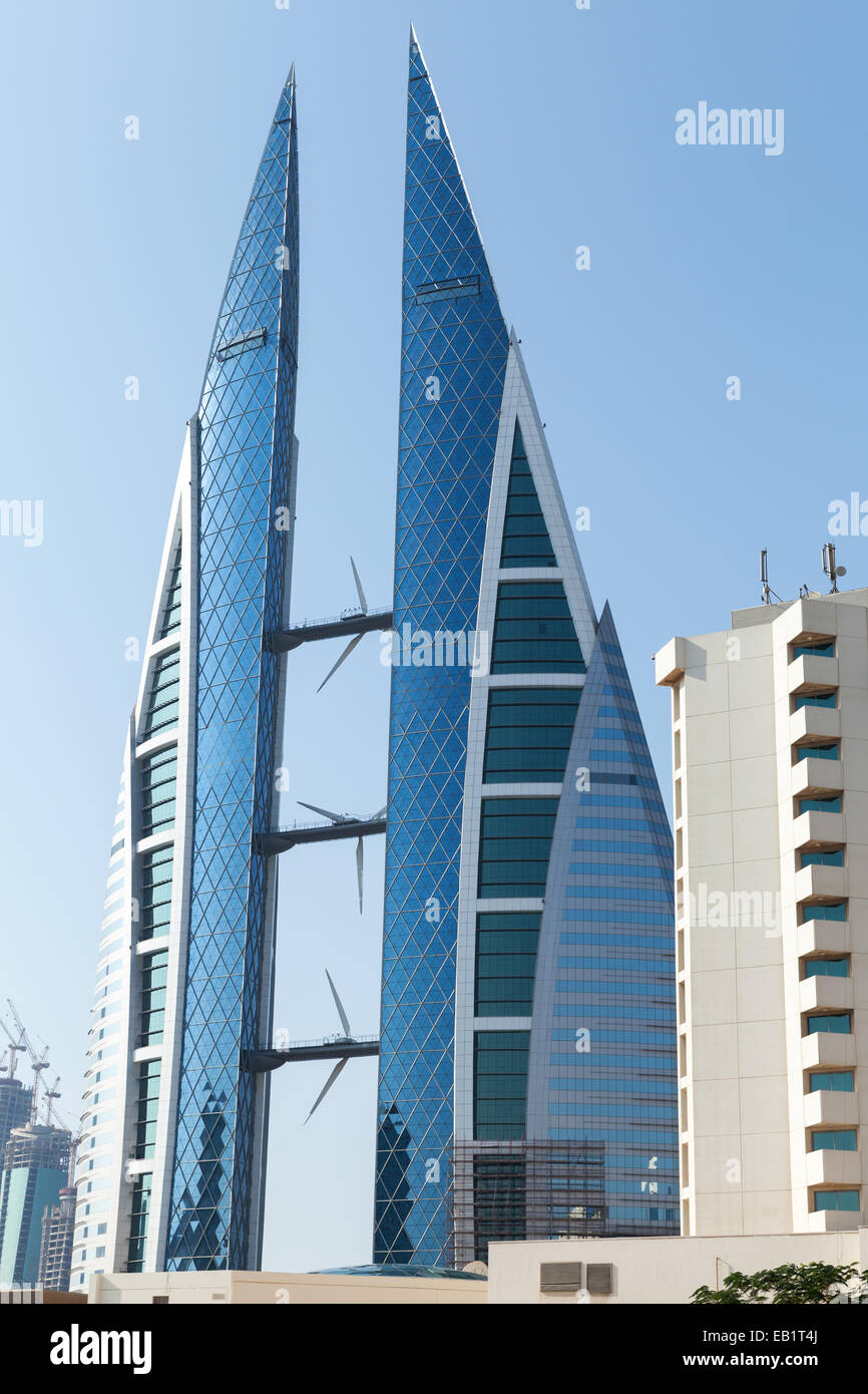 Manama, Bahrain - November 21, 2014: Bahrain World Trade Center Stock ...