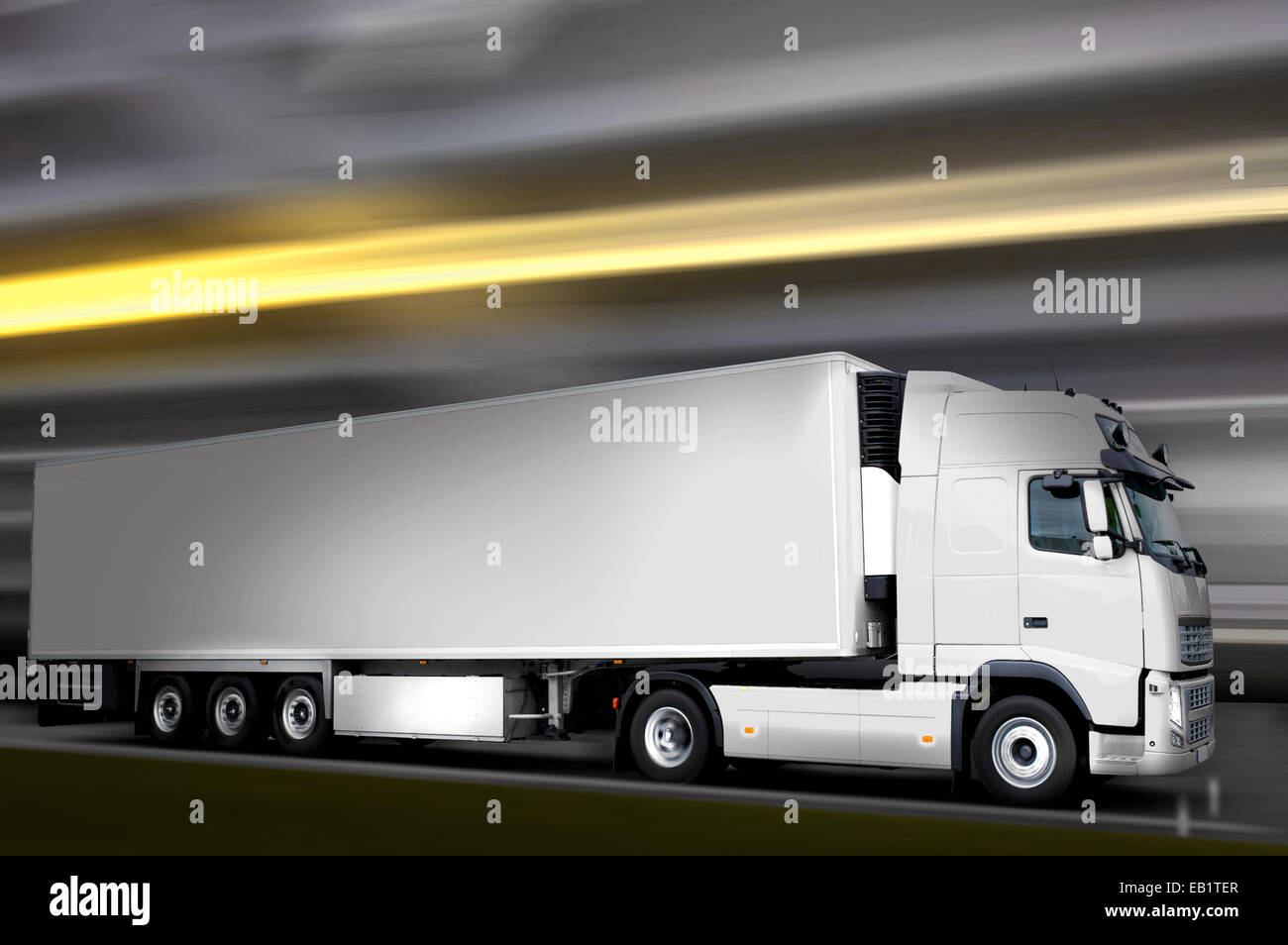 white semi truck Stock Photo - Alamy