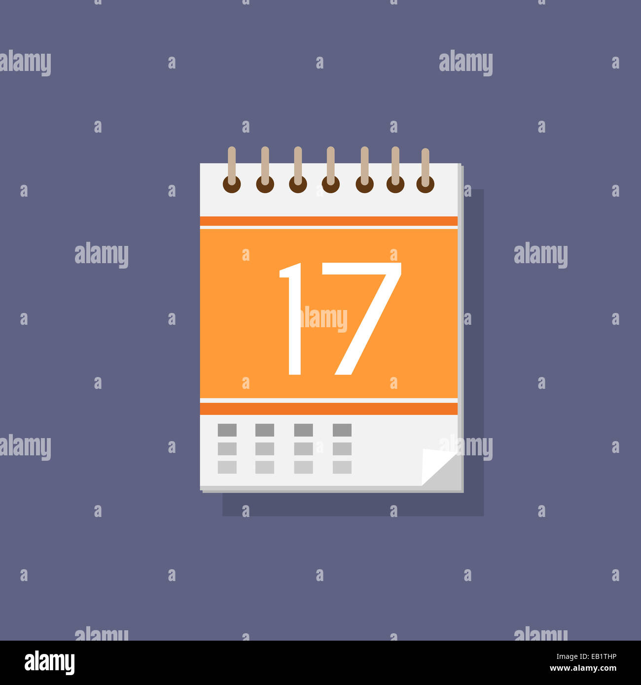 calendar icon color flat design vector Stock Photo - Alamy