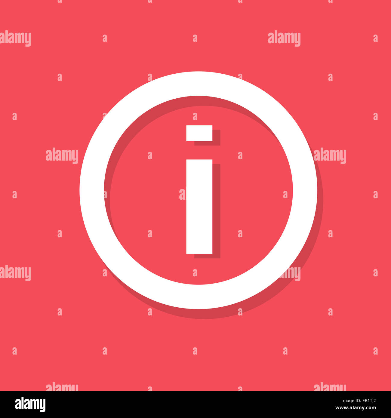 info sign i icon flat design vector Stock Photo - Alamy