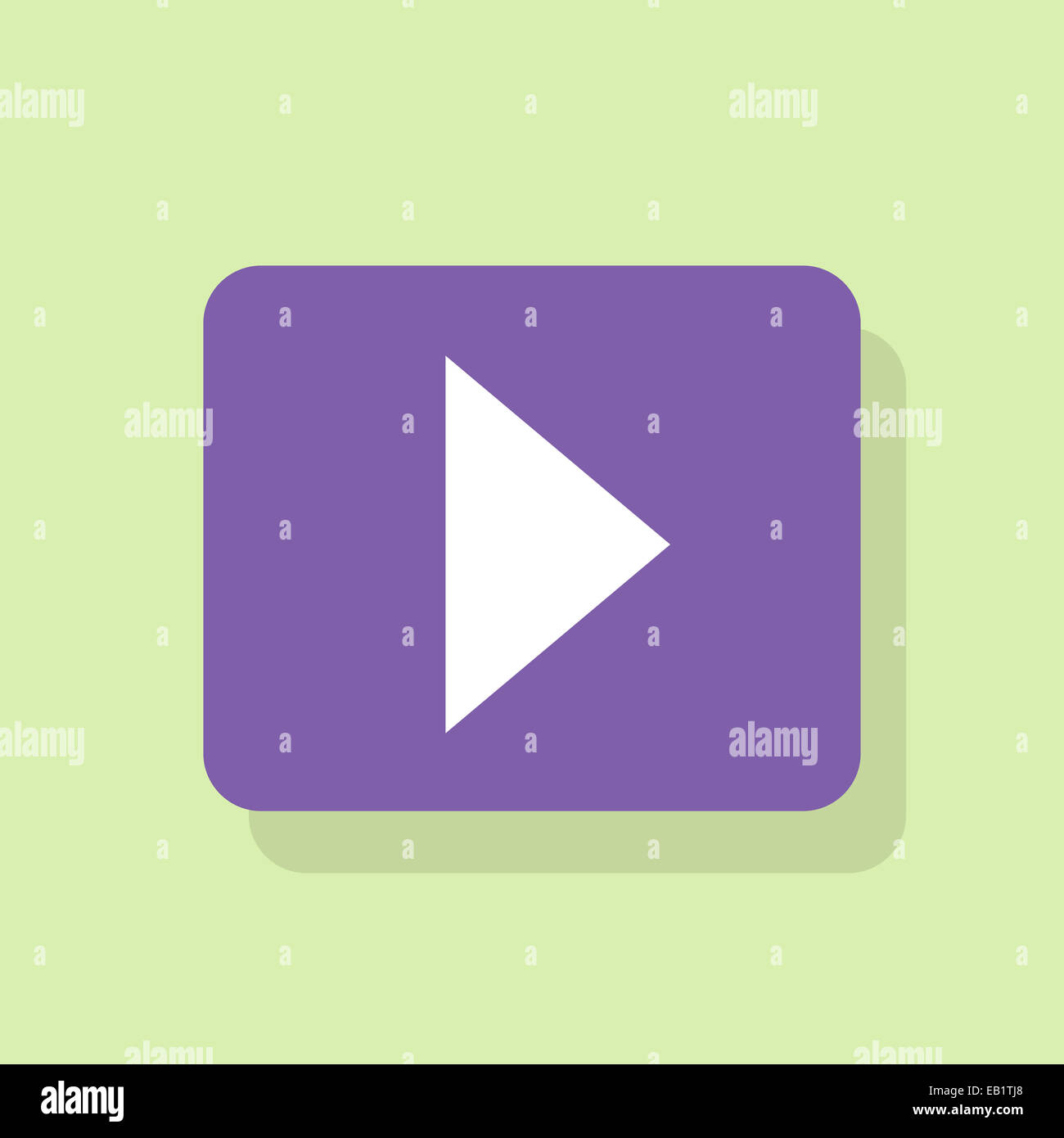 play button icon flat design vector Stock Photo - Alamy