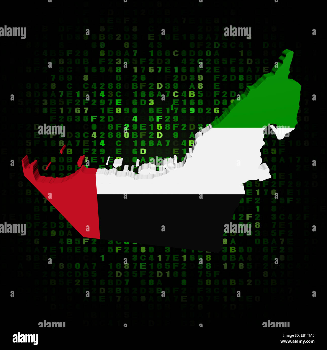 Uae map flag digital hi-res stock photography and images - Alamy