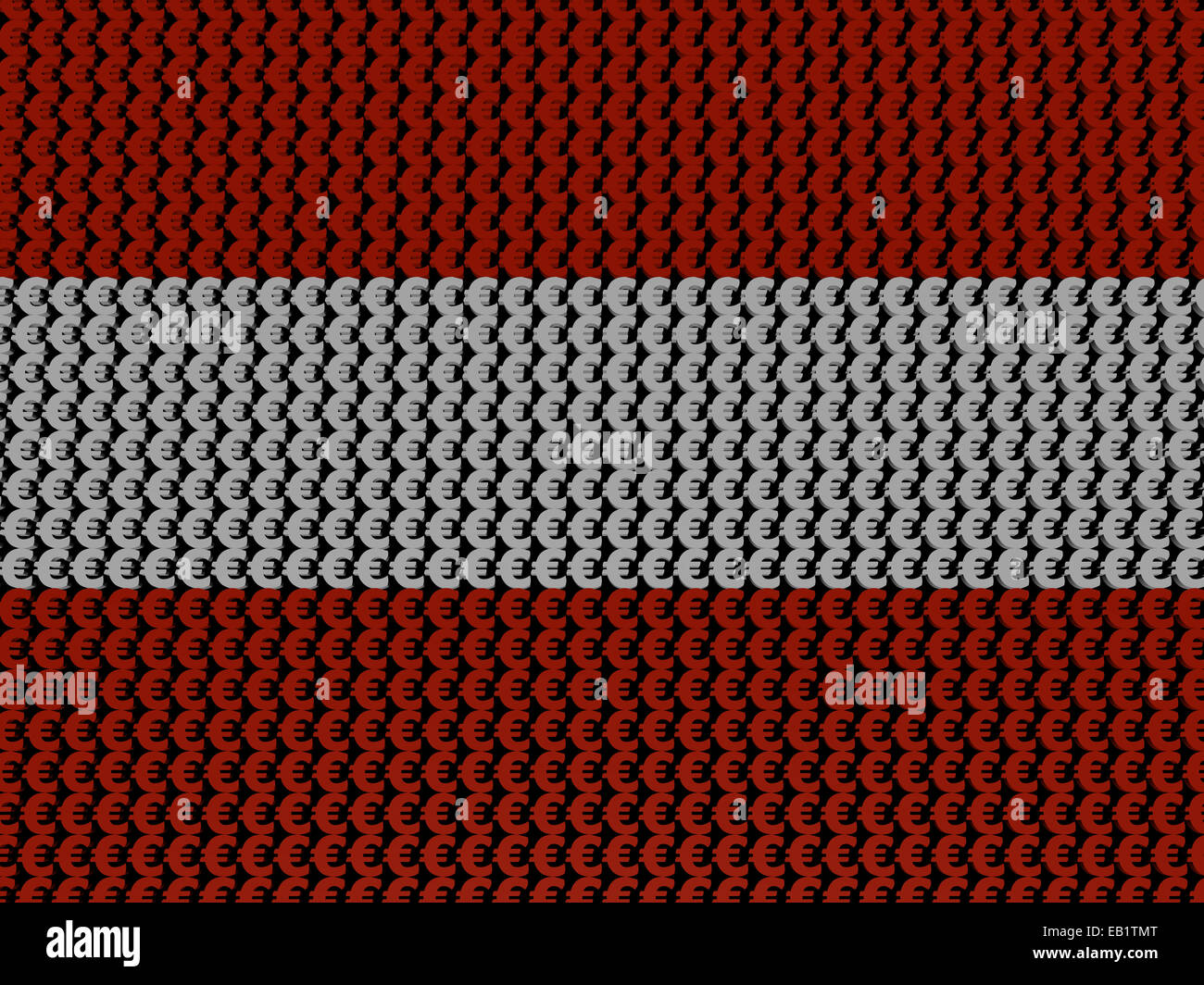 Austrian Euros Flag background illustration Stock Photo - Alamy