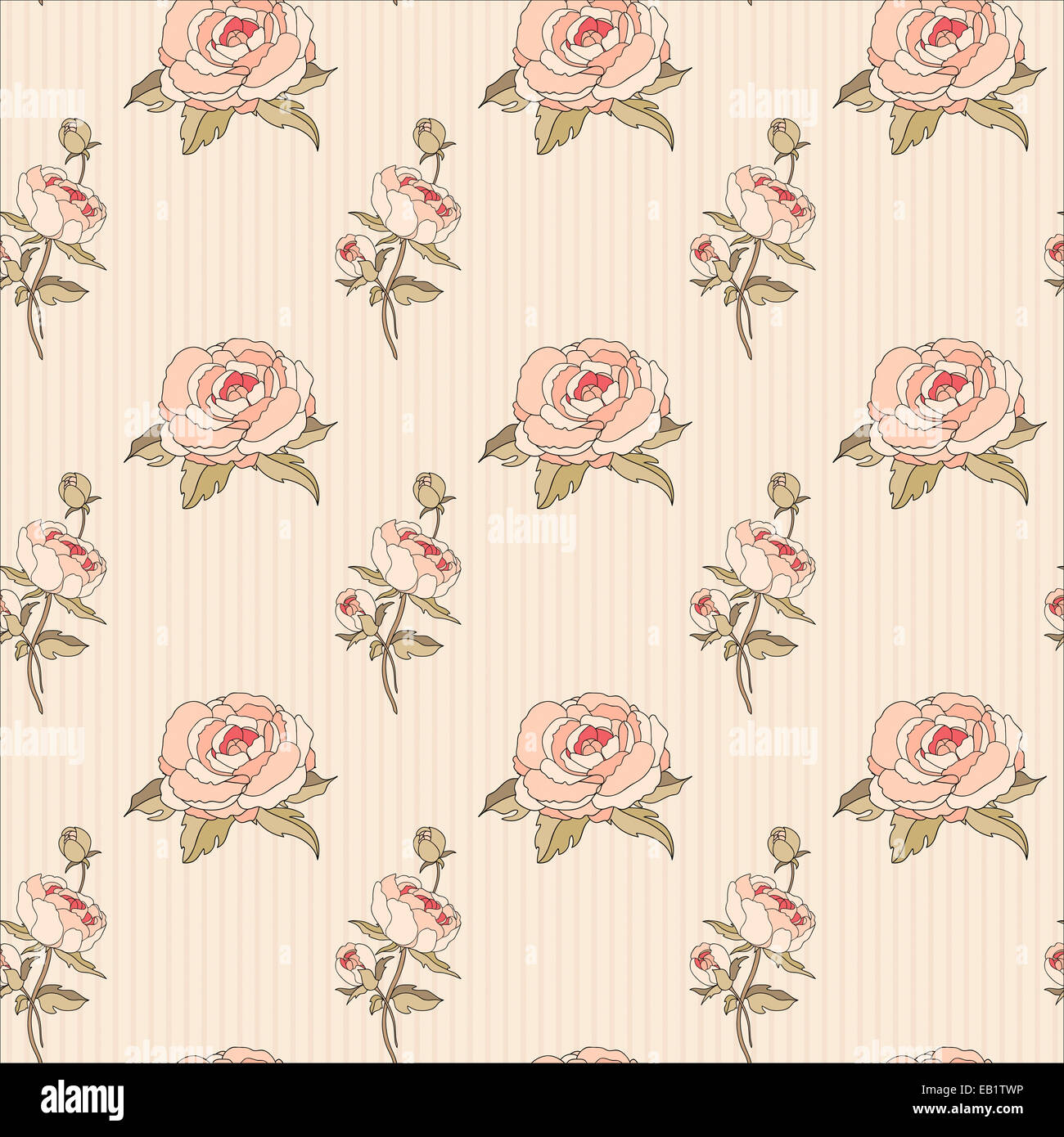 Vintage Seamless floral pattern Stock Photo - Alamy